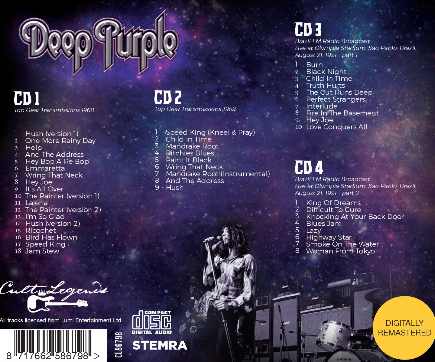 Deep Purple – The Broadcast Collection 1968 – 1991 – 4CD - Dubman Home Entertainment